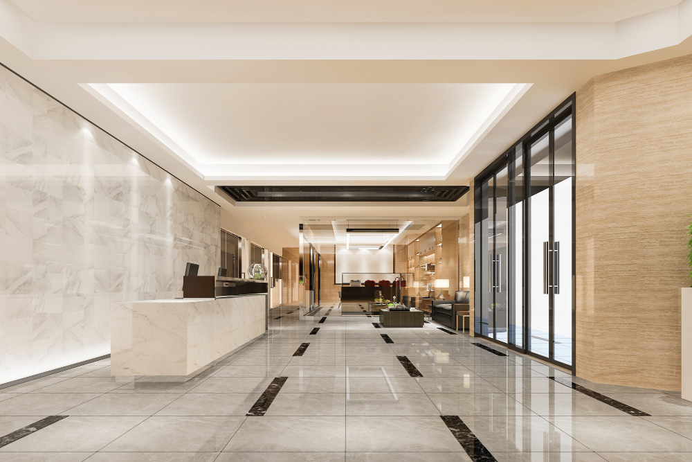Large Format Floor Tiles For Reception Areas - NEWTON®